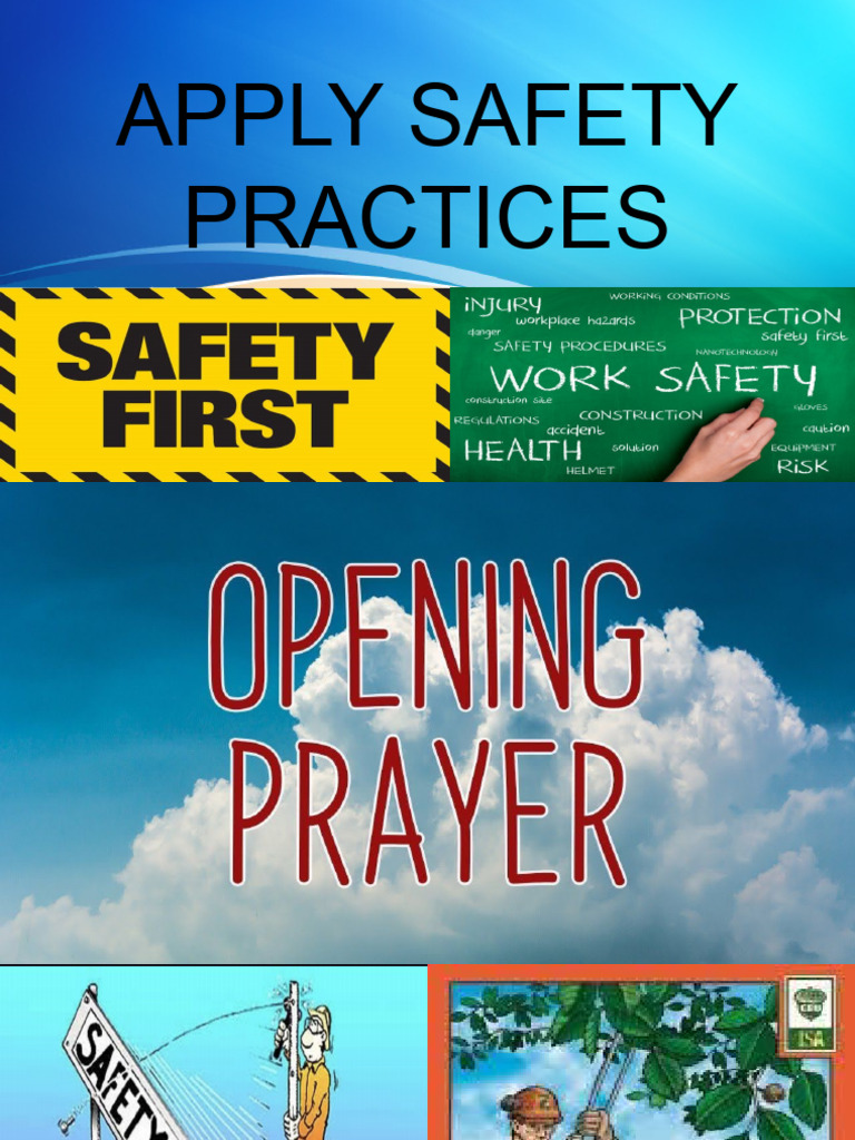 Apply Safety Practices | PDF | Hazards | Human Factors And Ergonomics