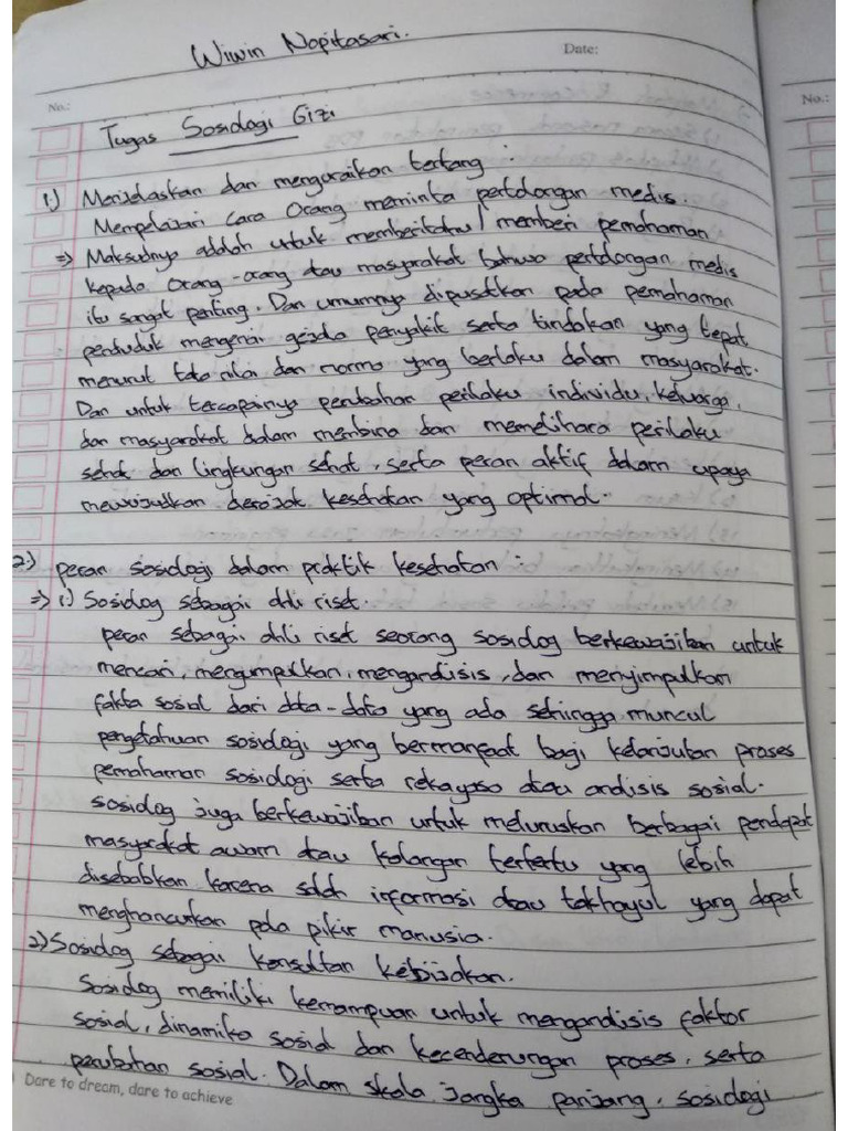 Wiwin Nopitasari. Tugas Sosiologi Gizi | PDF