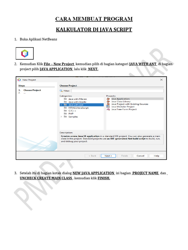 Program Kalkulator Java | PDF