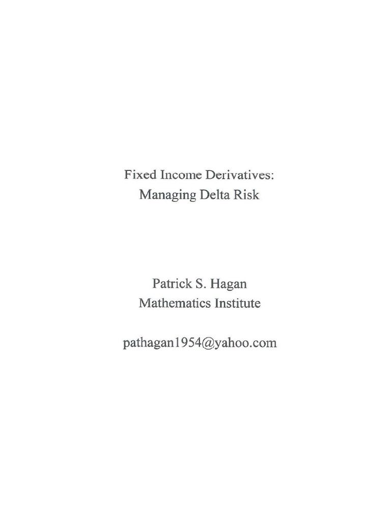 Lecture 1 Delta Risk | PDF