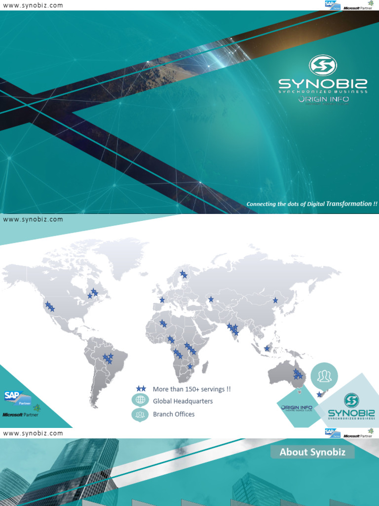 Synobiz Systems PVT LTD Corporate Profile Ver 1.01 1 | PDF | Enterprise Resource Planning | Textiles