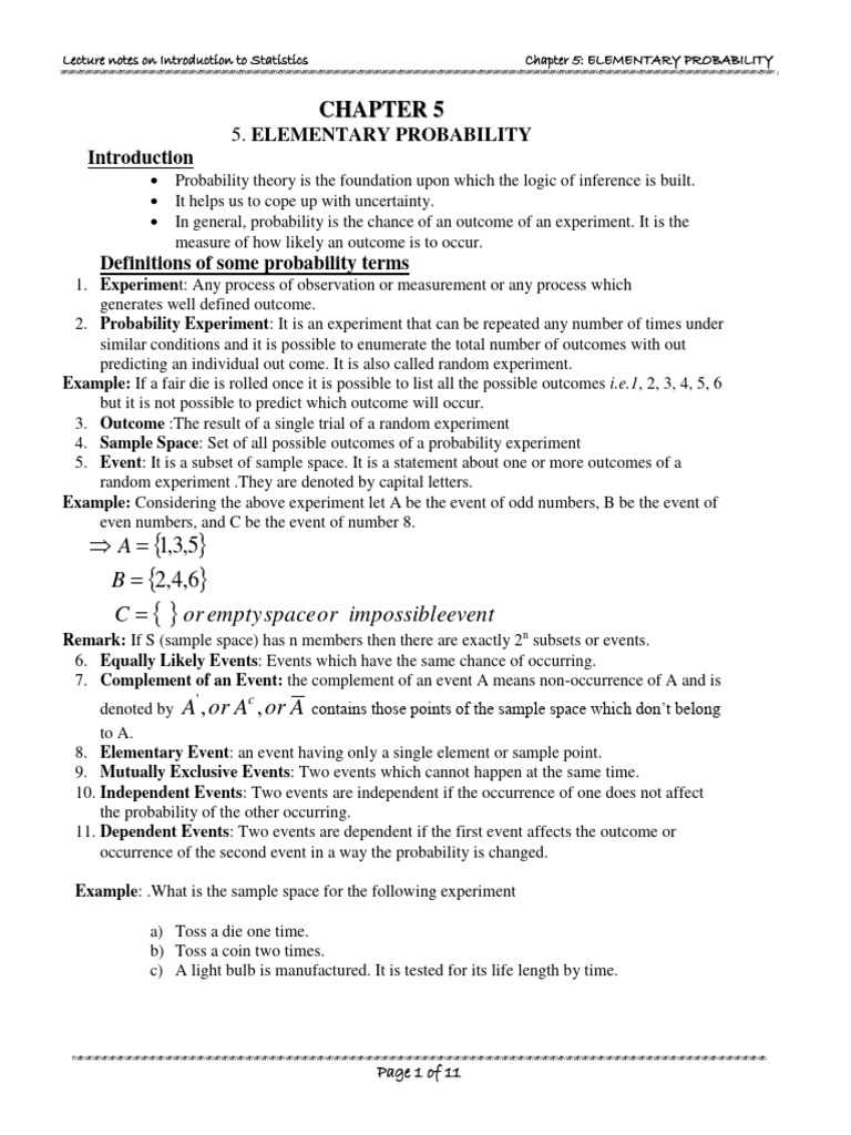 Statics Chapter 5555 | PDF | Probability | Randomness