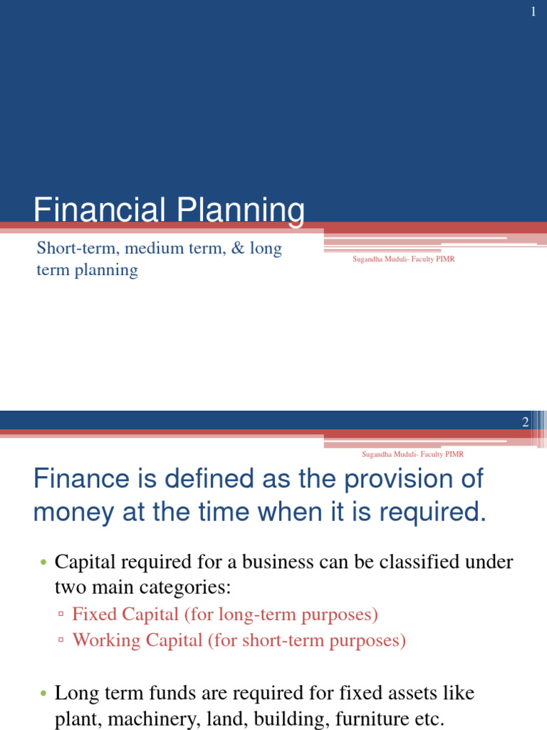 Financial Planning FM | PDF | Debt | Stocks