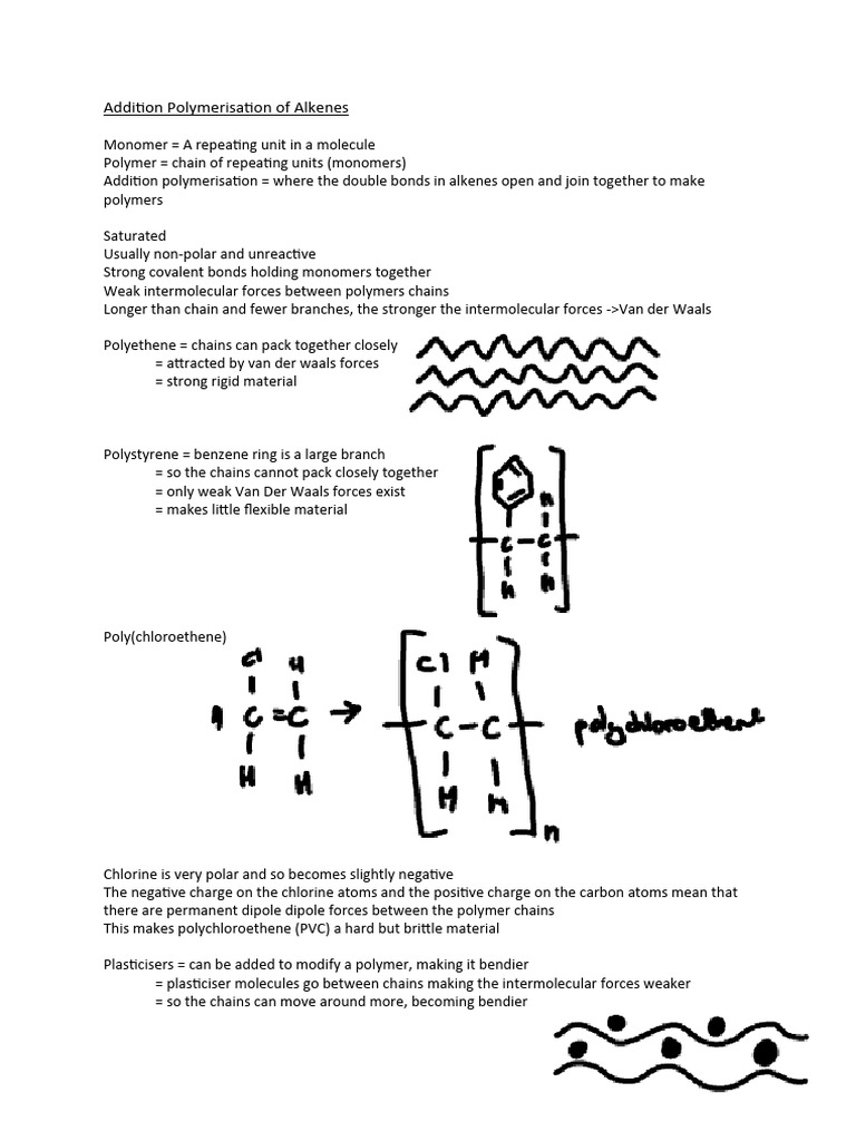 Addition Polymerisation | PDF