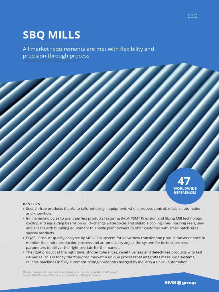 E005 - SBQ 280422 - Special Bar Quality Mills | PDF | Automation ...