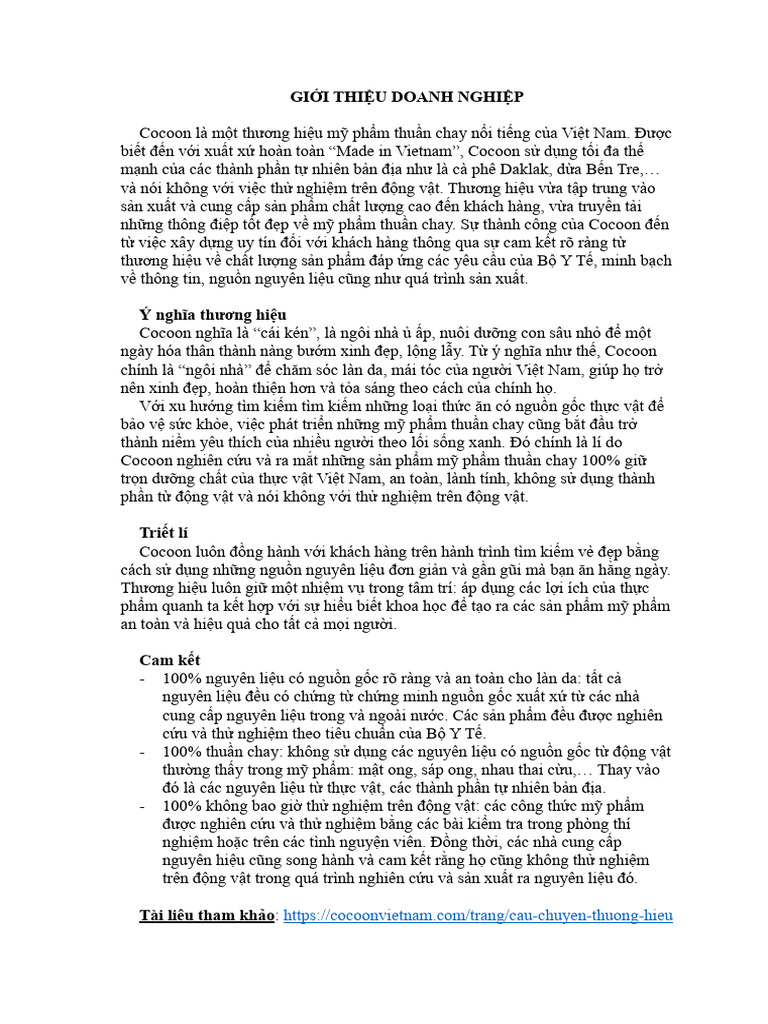 GiỚi ThiỆu Doanh NghiỆp Pdf 