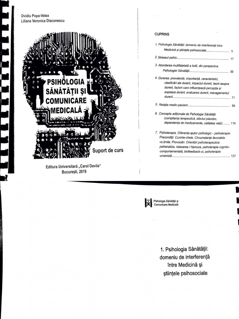 Psihologie - Suport Curs | PDF