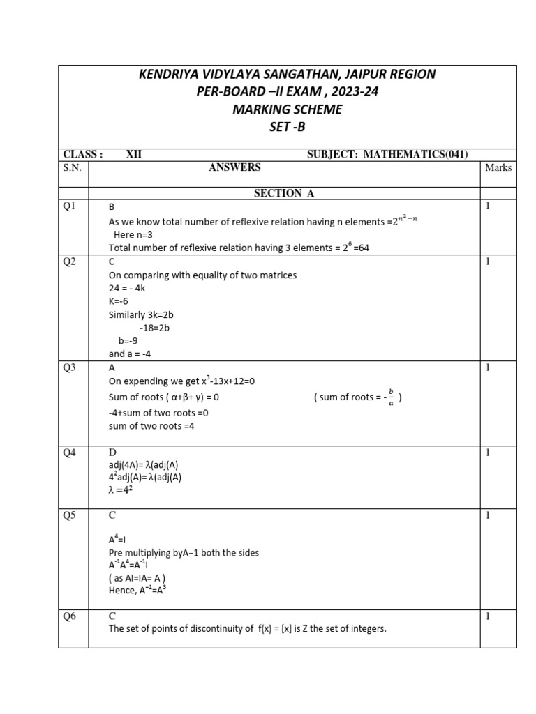 Set-B-Ms Xii Maths 041 Pb2 | PDF | Equations | Abstract Algebra