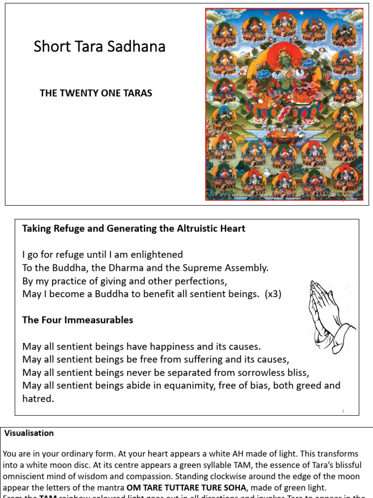 Short Tara Sadhana World Peace Final | PDF | Indian Religions | Nāstika Short Tara Sadhana World Peace Final | PDF | Indian Religions | Nāstika