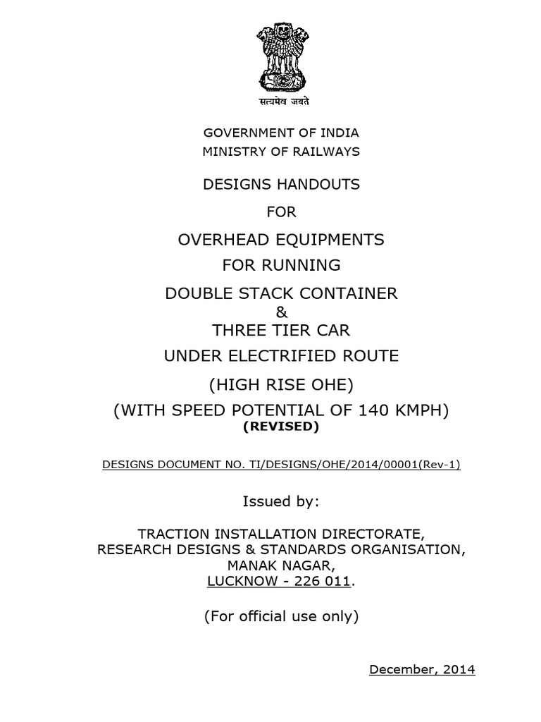 High Rise Ohe Design Document 1 | PDF