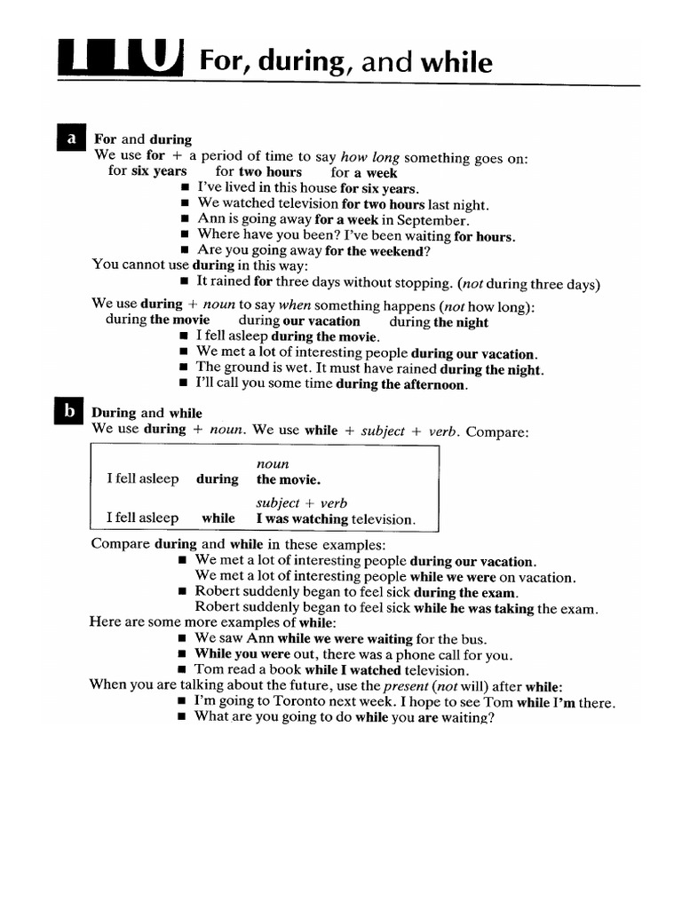 For During While Rules | PDF