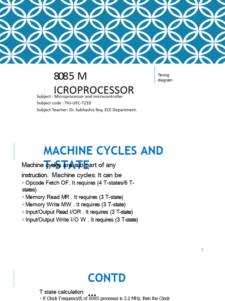 TIU-UEC-T210 Microproc Module1 Lecture 5 | PDF | Technology & Engineering
