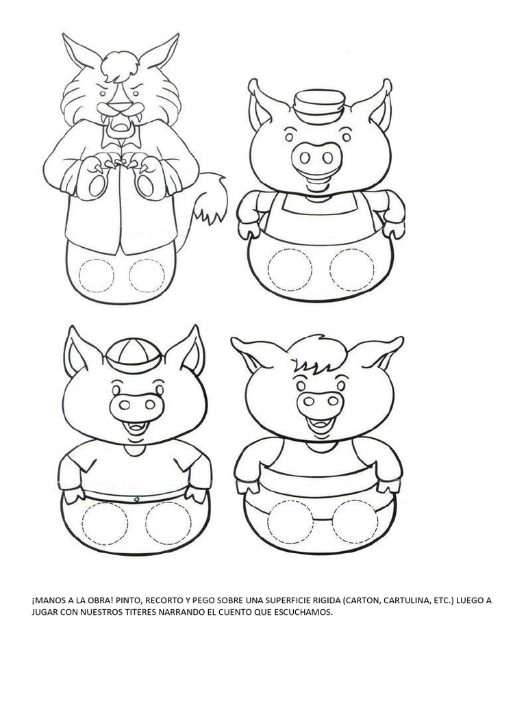 Titeres Lobo Y Tres Cerditos Pdf