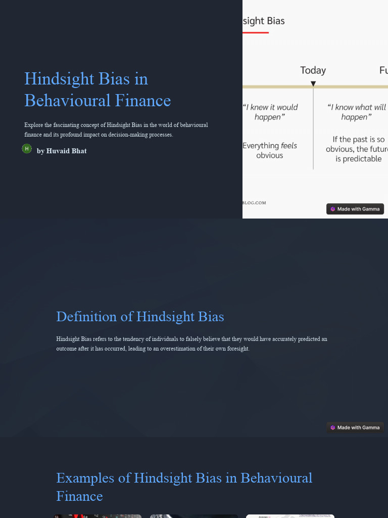 Hindsight Bias | PDF | Bias | Behavioral Economics
