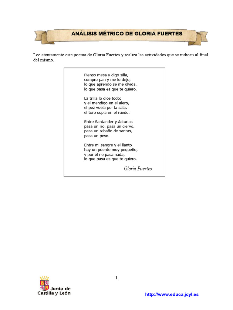 Gloria Fuertes Poema | PDF