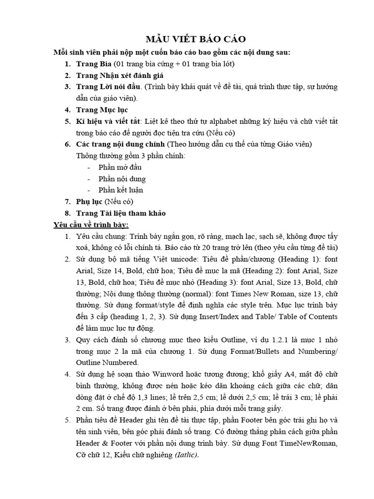 Mau Viet Bao Cao | PDF