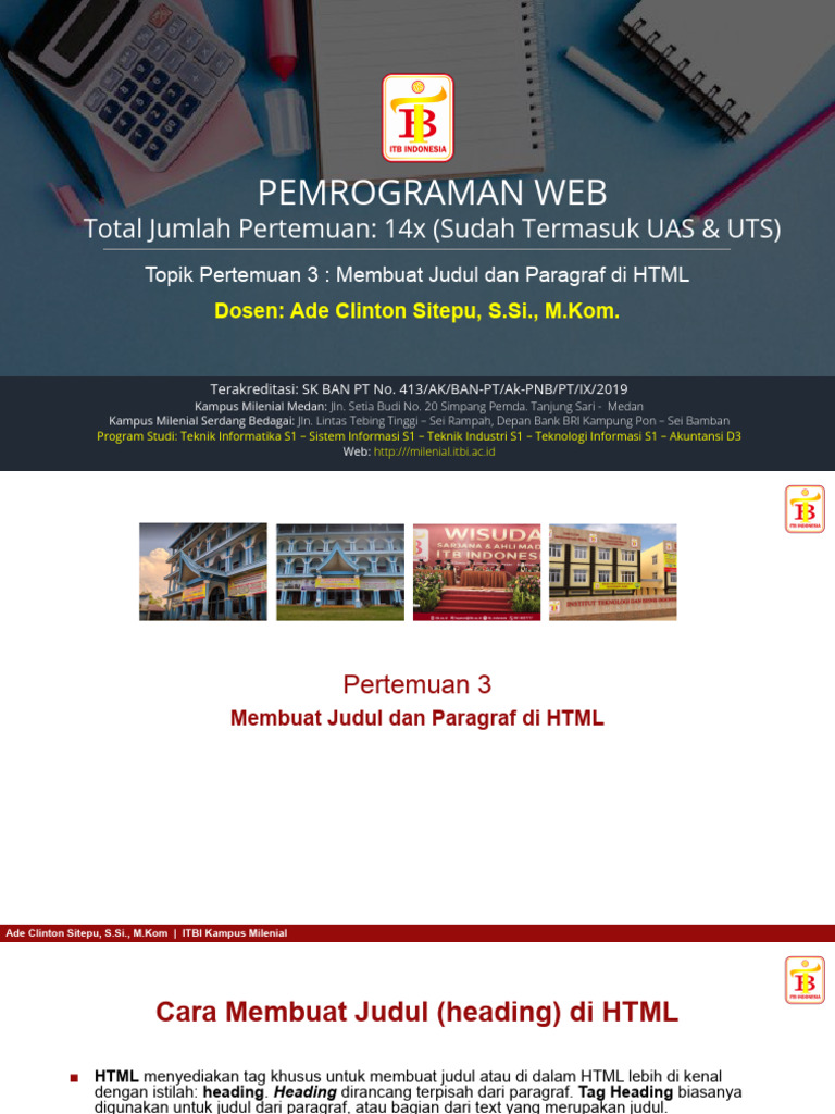 Pertemuan 3 - Pemrograman Web | PDF