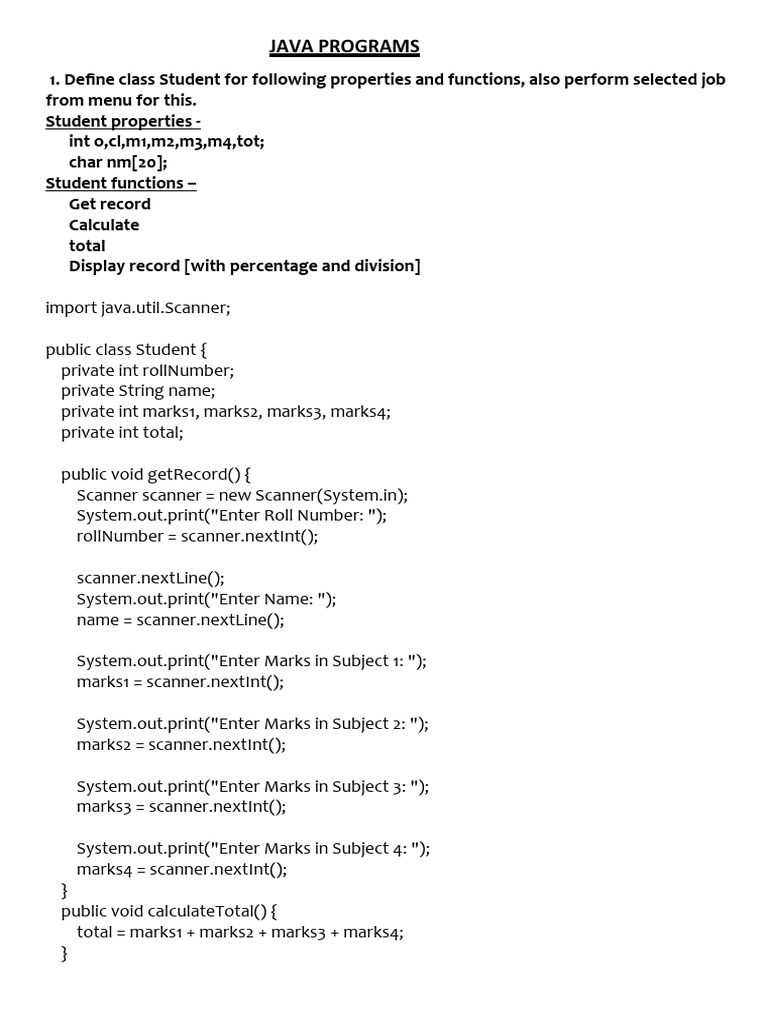 Pranav 12C JAVA PROGRAMS | PDF Pranav 12C JAVA PROGRAMS | PDF