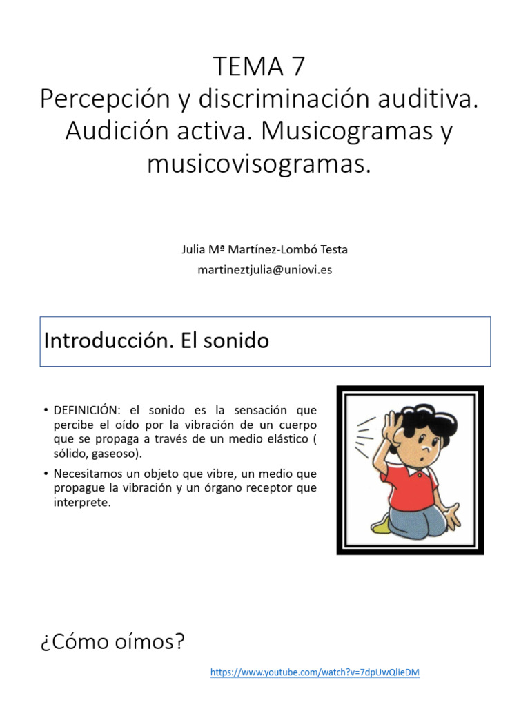 Tema 7 23-24 Campus | Descargar gratis PDF | Sonido | Escuchando