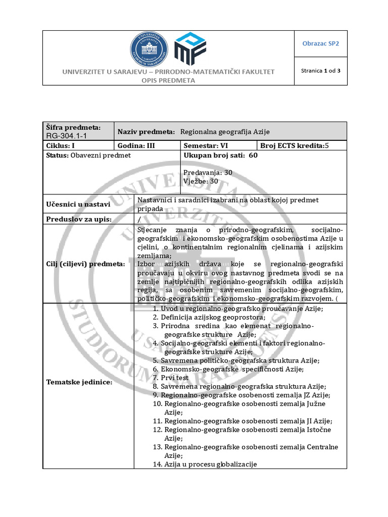 Regionalna Geografija Azije | PDF