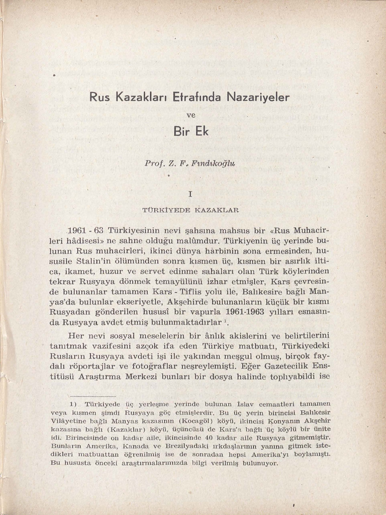Rus Kazaklar - Etraf - Nda Nazariyeler Ve Bir Ek (#9805) - 9031 | PDF