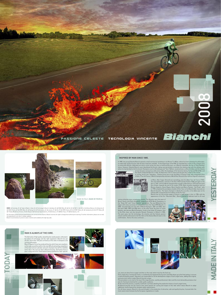 Bianchi Catalogus 2008 EN | PDF | Human Powered Transport | Aerobic Exercise