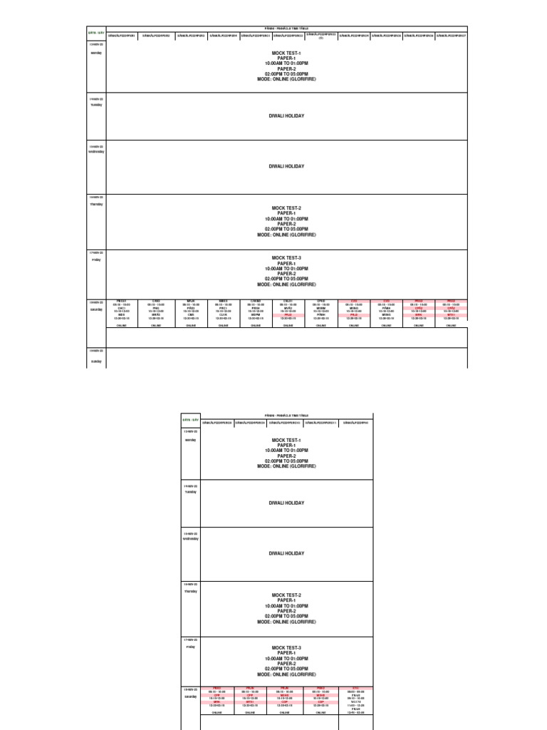 Date / Day: CVD CVD Prg2 Prg2 Cpa2 Cpa2 Prj2 Prj2 MRK Mts1 | PDF