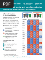 Bin Collection Calendar 2025 | PDF | Waste Management | Waste