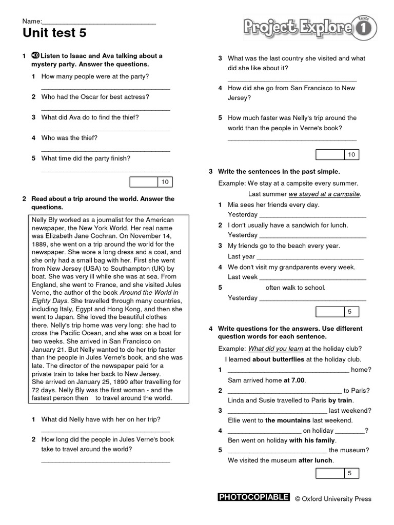 PrEx 1 Unit 5 Test | PDF