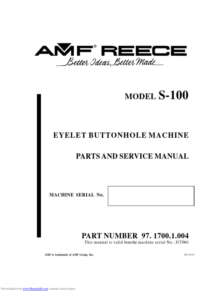 s100 Manual de Servicio y Lista de Piezas | PDF