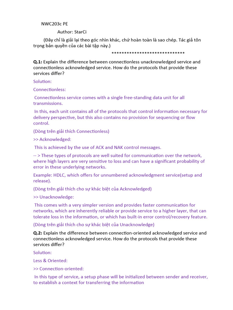 Revise NWC203 | PDF | Computer Network | Computer Science