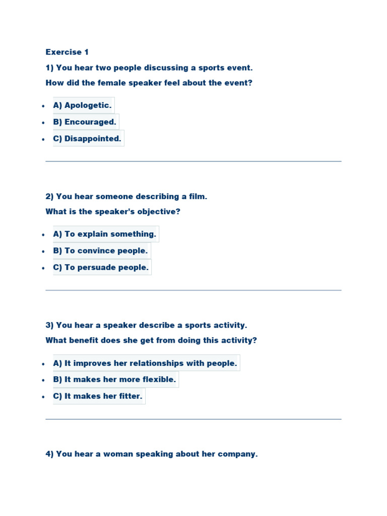 FCE Test 1 | PDF | Human Communication