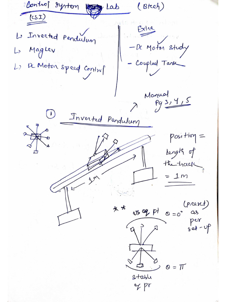 Inverted Pendulum Theory | PDF