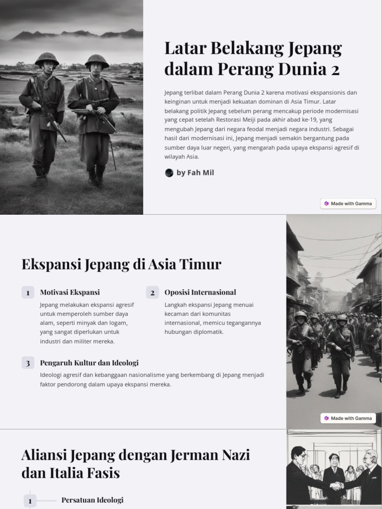 Latar Belakang Jepang PD2 | PDF