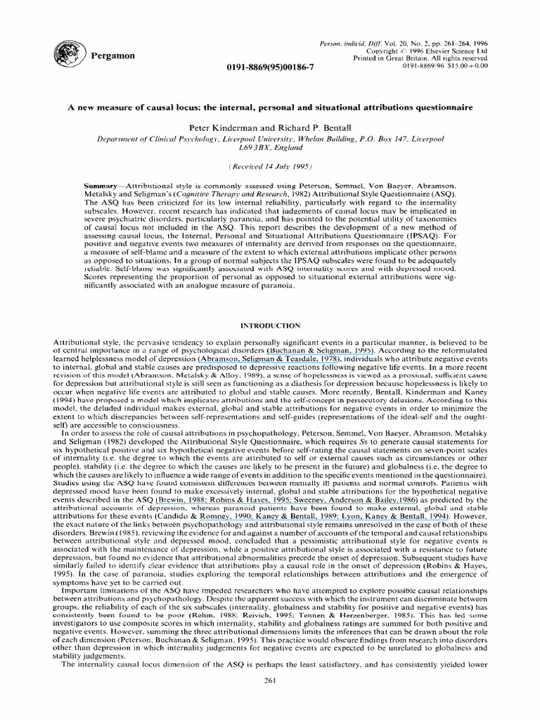 Pergamon | PDF | Psychology | Psychological Concepts