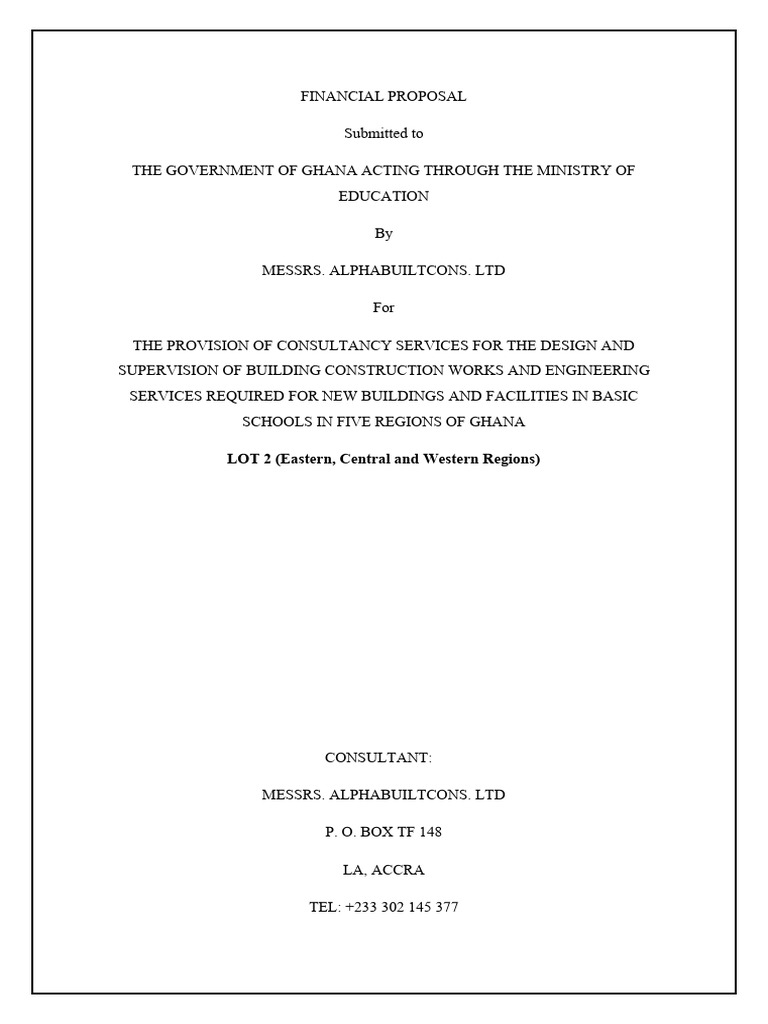 Financial Proposal 1.1 | PDF | Business