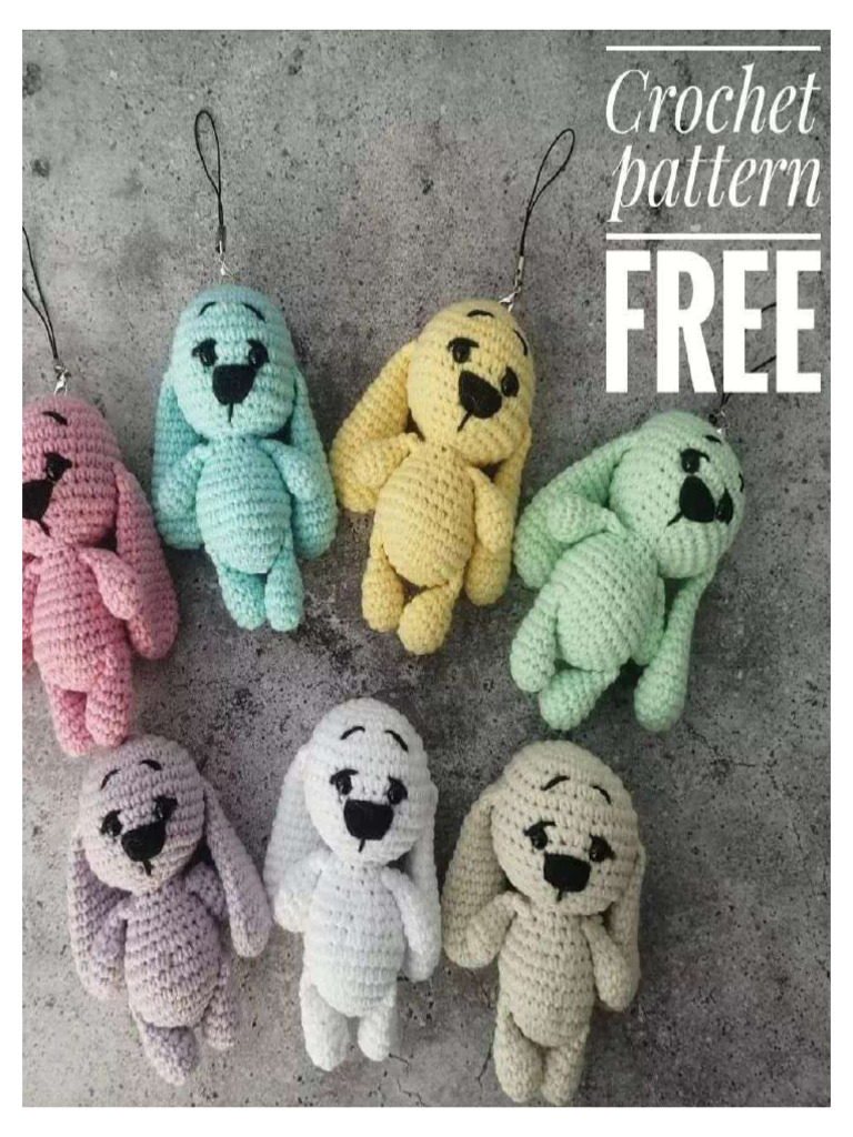 Crochet Dog Keychain Amigurumi PDF Pattern 1 | PDF