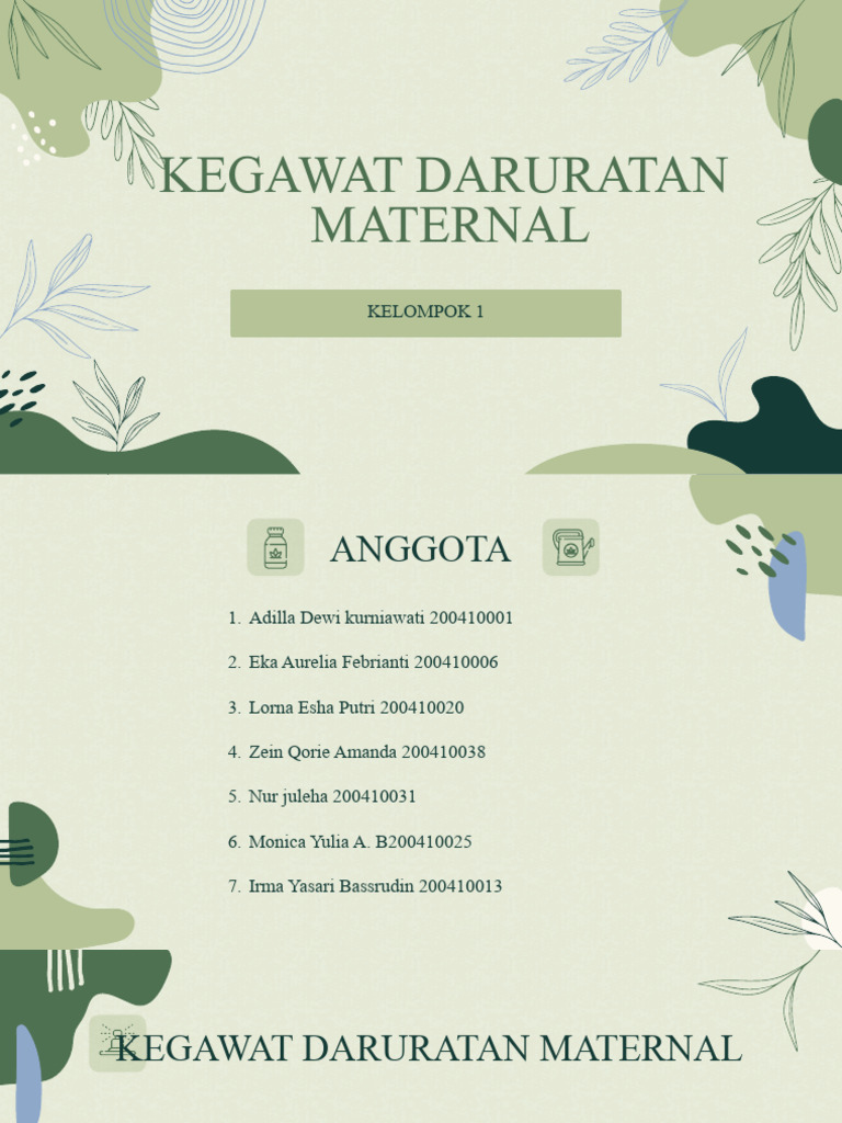 Kelompok 1 - KDG Maternal | PDF