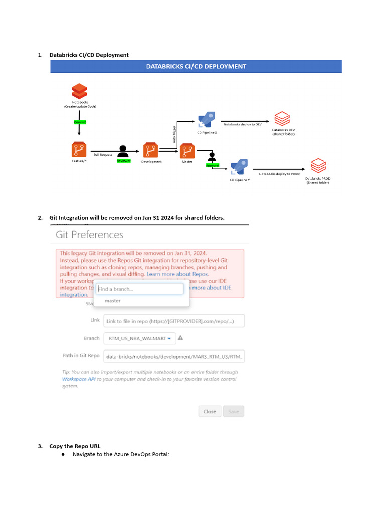 Azure Devops Integeration With Databricks | PDF | Software ...