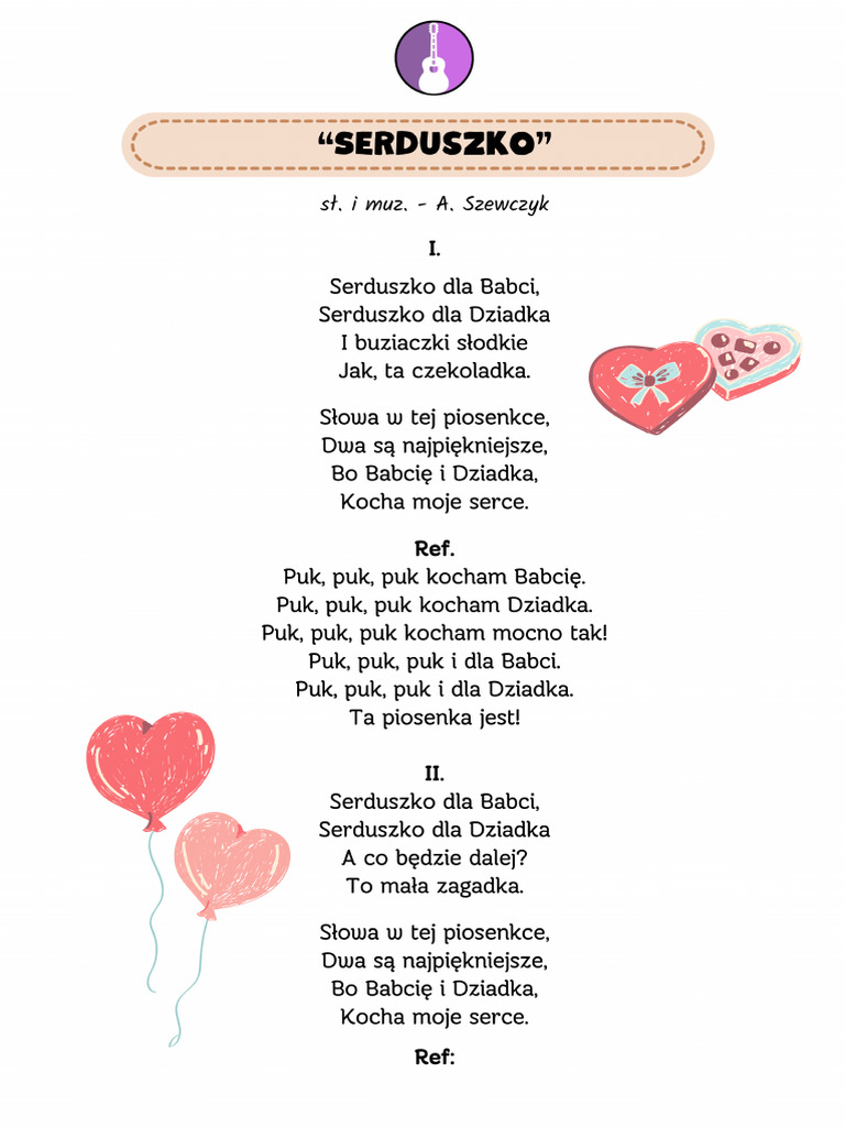 Serduszko Tekst 1 | PDF