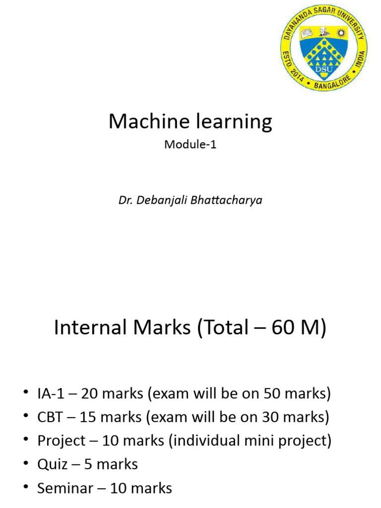 ML Module 1 | PDF