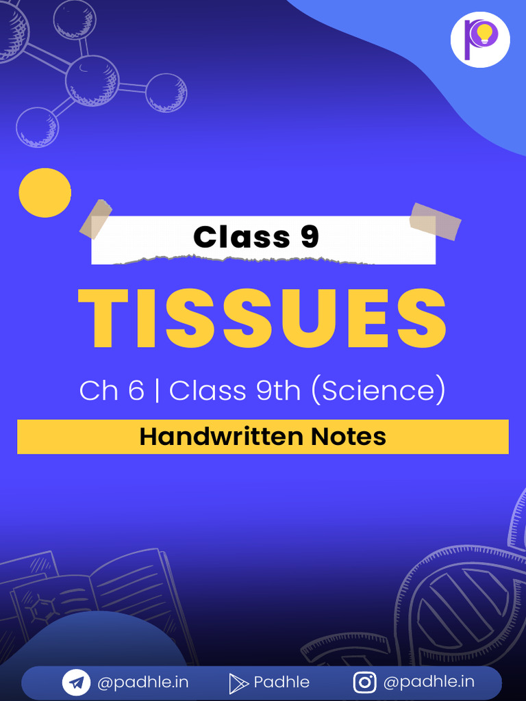 Tissues Class 9 Hand-Written Notes by Padhle | PDF