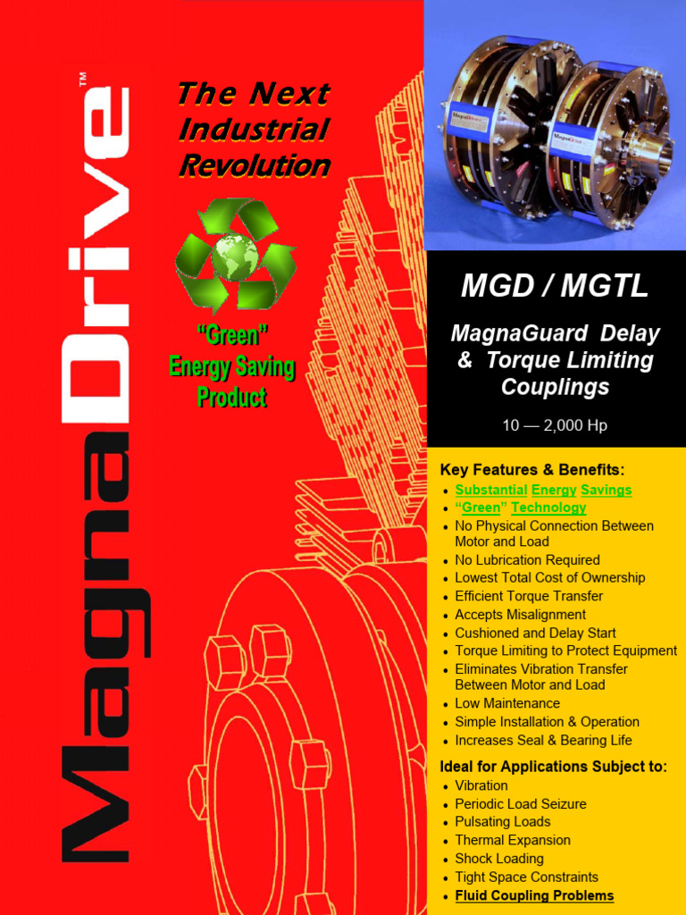 Barmex Magna Drive MGD y MGTL Brochure 2008 | PDF | Electric Motor | Mechanical Engineering