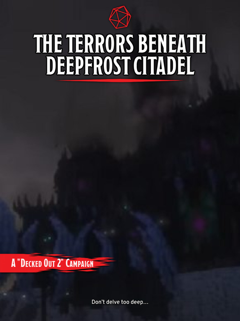Terrors Beneath Deepfrost Citadel | PDF | Mining | Wizards Of The Coast