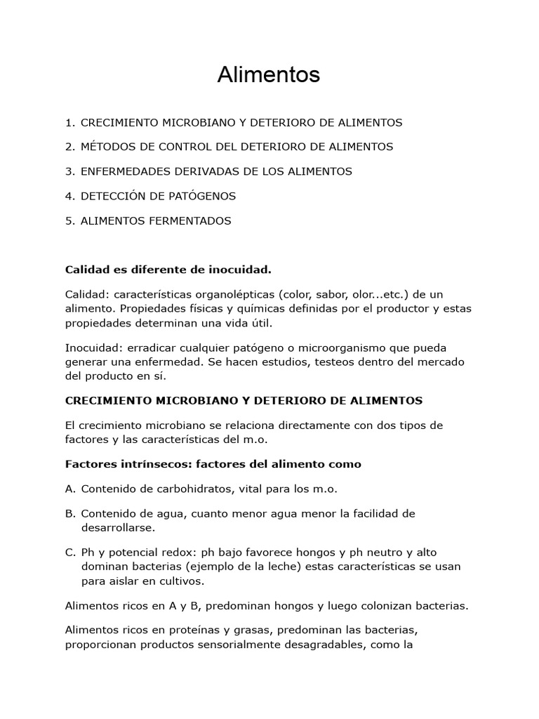 Resumen Micro 2do Parcial | PDF | Virus | Alimentos