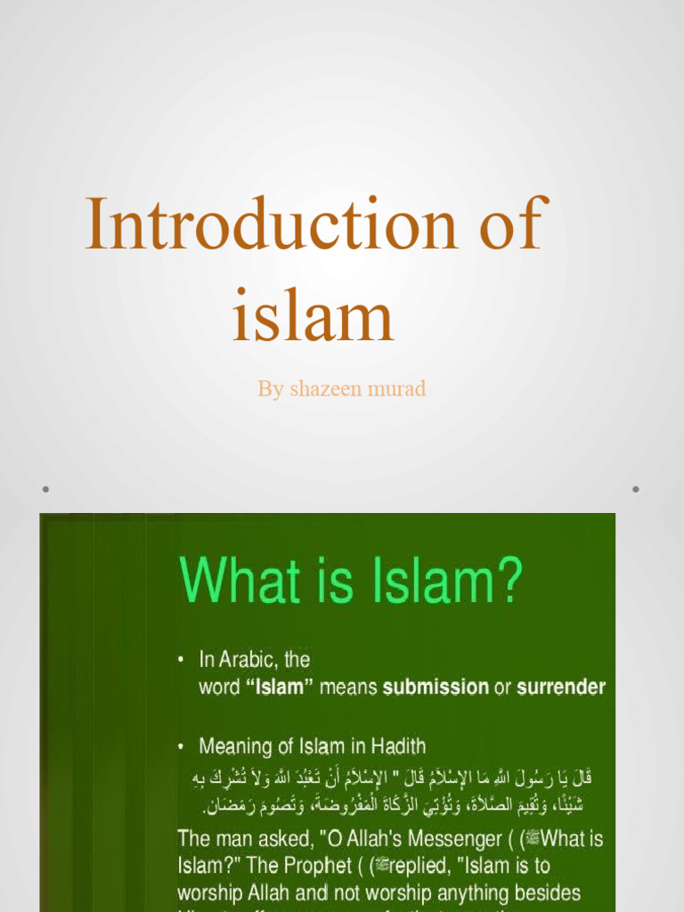 Introduction of Islam | PDF | Politics | Social Science