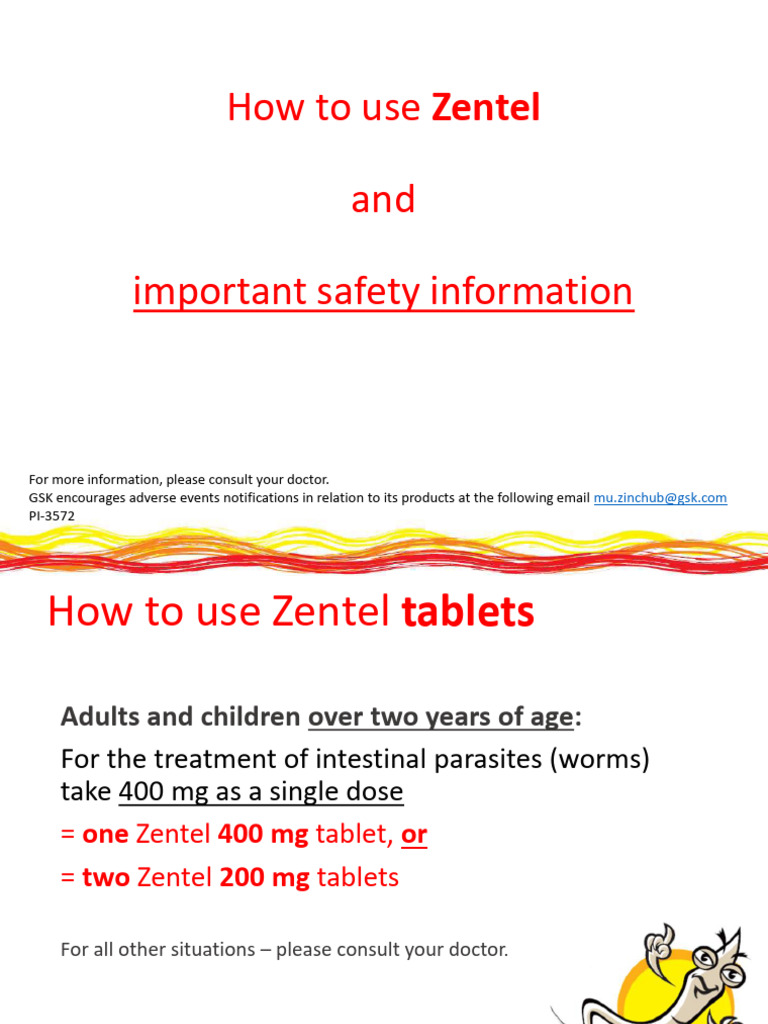 Zentel Safety Information For Patients | PDF
