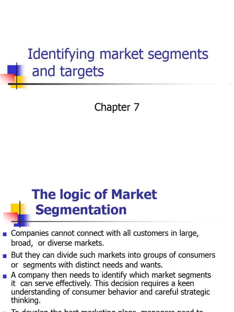 CHAPTER 7 (Segmentation) | PDF