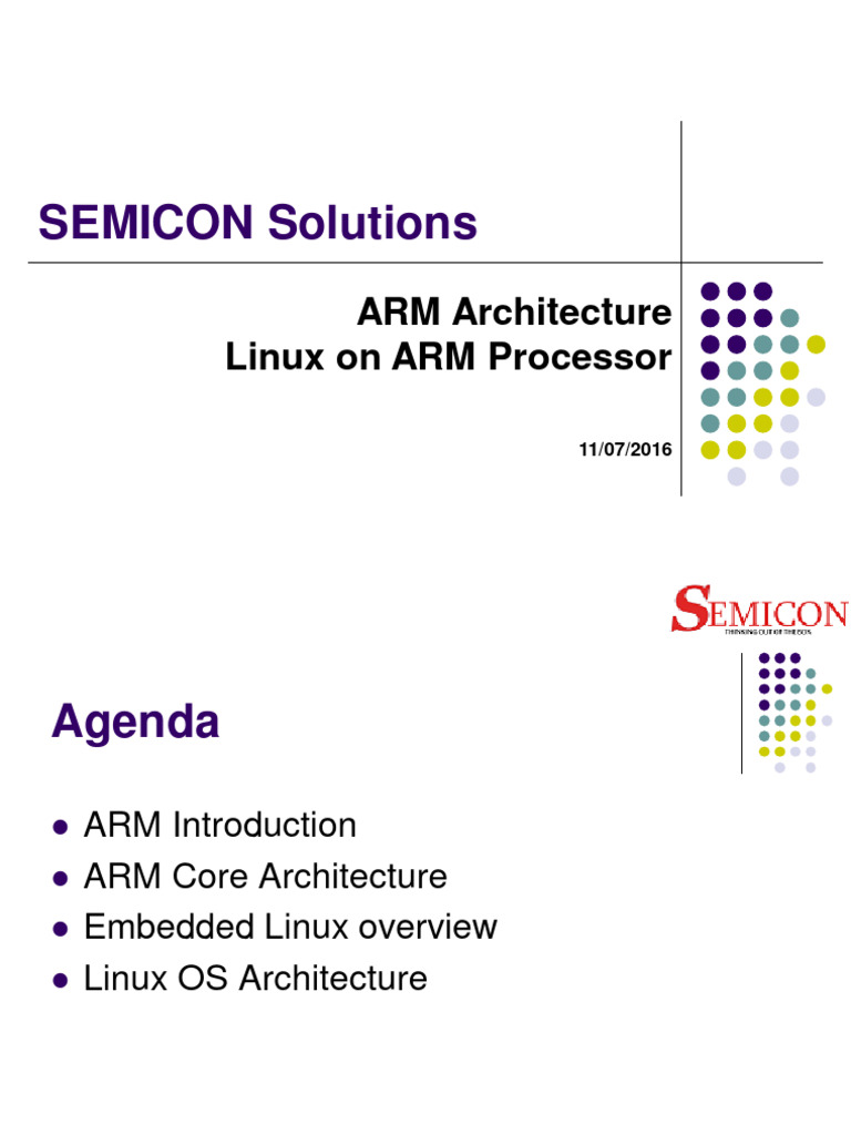 (Lec-01) Arm-Linux-Architecture | PDF