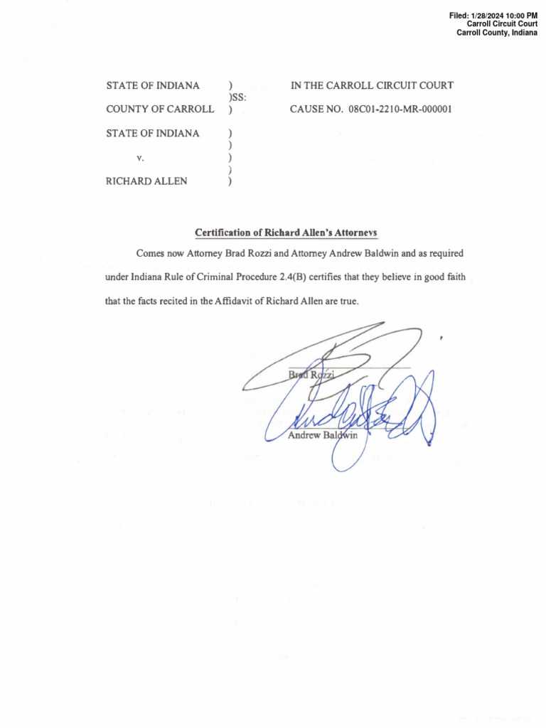 Certification of Attorneys PDF | PDF